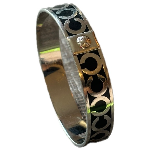 Coach | Jewelry | Coach Enamel Signature C Cuff Bracelet | Poshmark